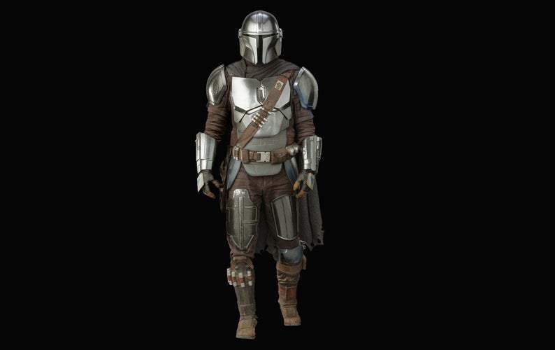 The Mandalorian Full Wearable Beskar Armor with Jetpack, Pulse Rifle ...